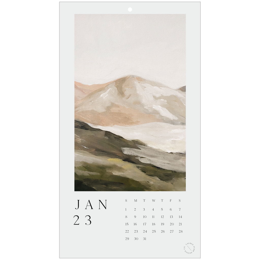2022 Mountain Calendar – Lauren Fuhr Design Co.